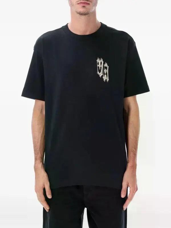 Rvca Skull-graphic T-shirt - Black