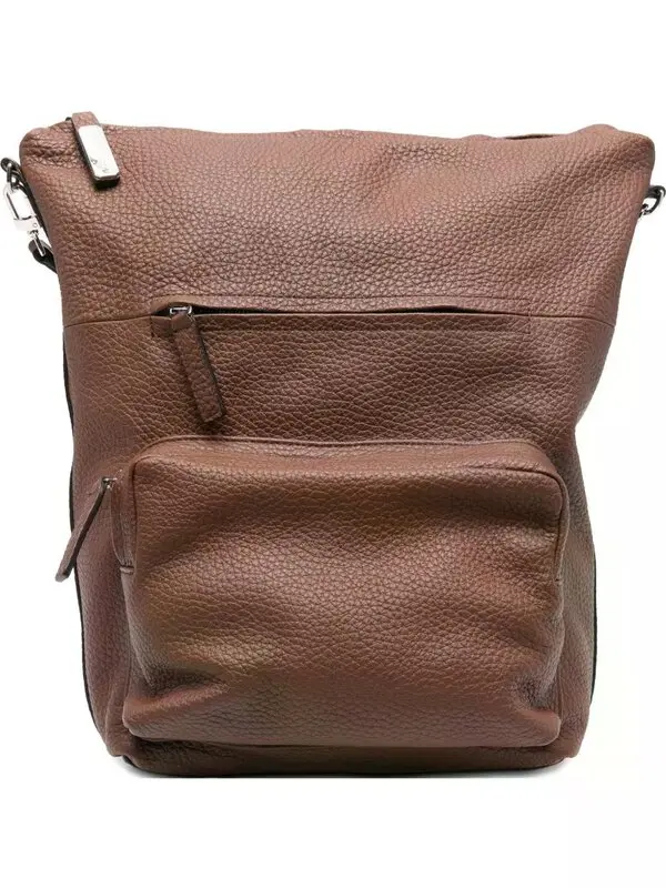 HAGS Zip-fastening Leather Backpack