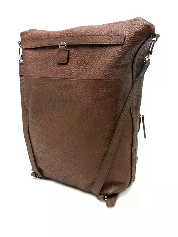 HAGS Zip-fastening Leather Backpack