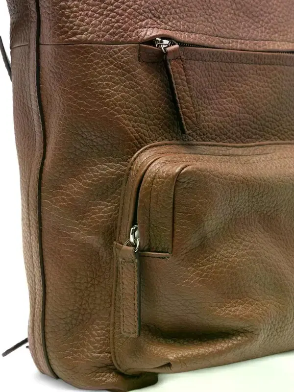 HAGS Zip-fastening Leather Backpack
