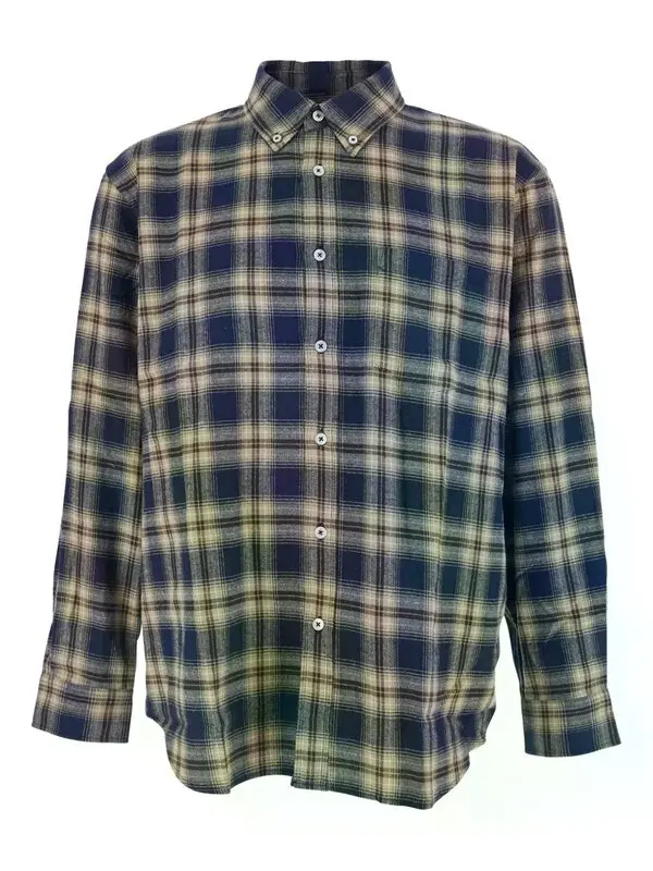 DUNST Logo-patch Striped Shirt