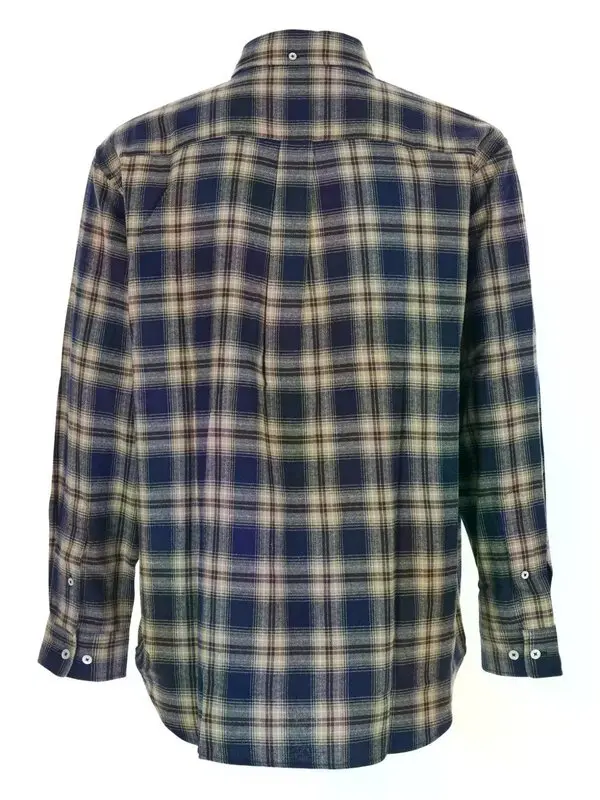 DUNST Logo-patch Striped Shirt