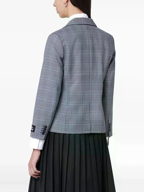 Maison Kitsuné Plaid Single-breasted Blazer