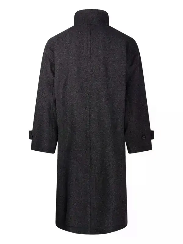 COOR Buttoned Stand-collar Single-breasted Coat