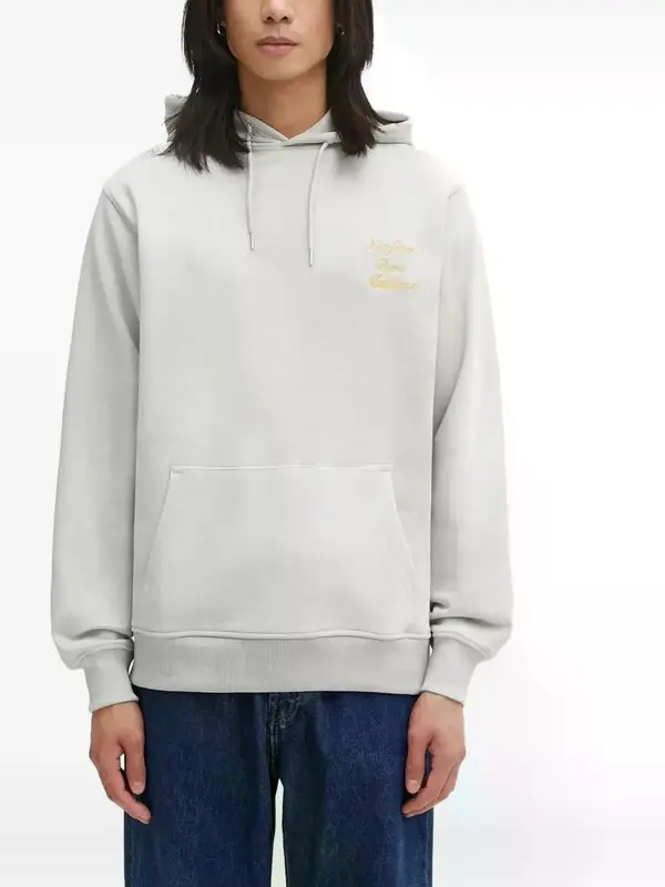 Drole De Monsieur Logo Hoodie - Grey