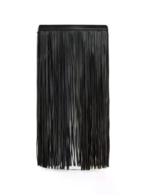 Karl Lagerfeld K/autograph Fringe Belt - Black