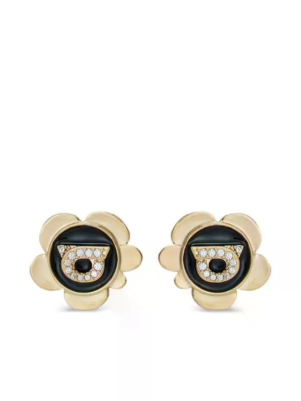 FERRAGAMO Gancini Charm Earrings - Gold