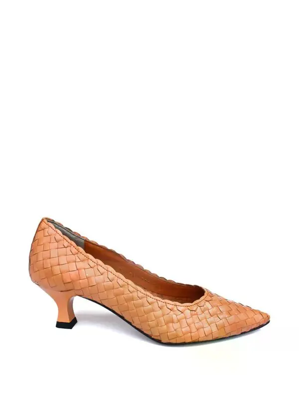 LA ROSE Carol Woven Pumps - Orange