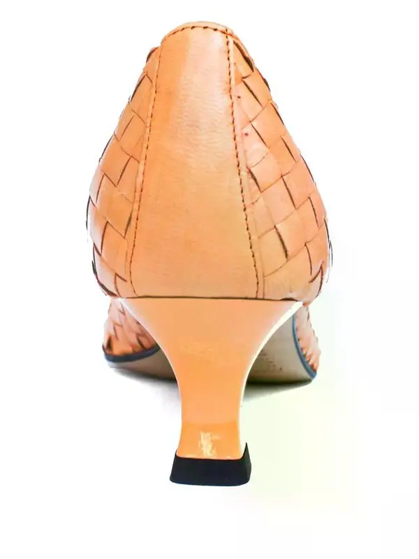 LA ROSE Carol Woven Pumps - Orange