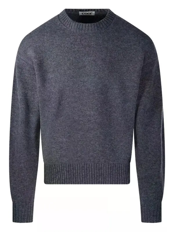COOR Ribbed Crew-neck Wool Sweater