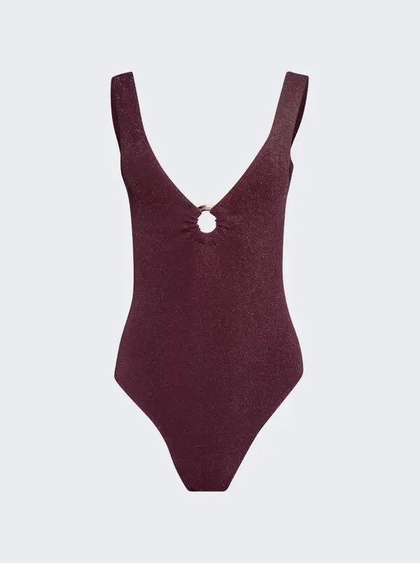 Bond Eye Ring Mara One Piece Swimsuit Amrena Lurex Micro - Purple