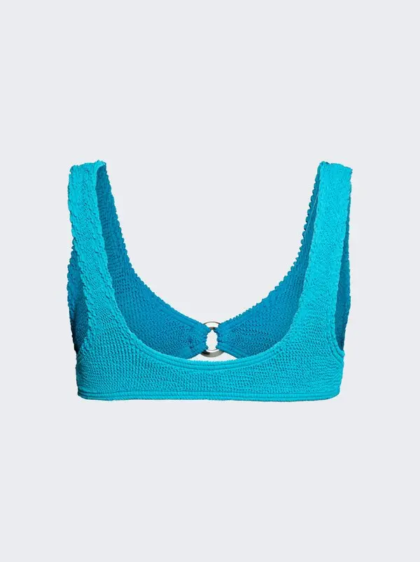 Bond Eye Ring Scout Crop Bikini Top - Blue