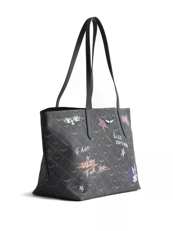Zadig&Voltaire Z Shopper Monogram Tote Bag - Grey