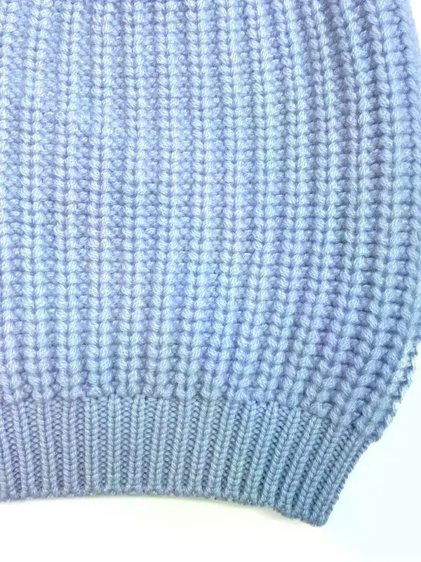 LA ROSE Cash Ribbed Beanie - Blue