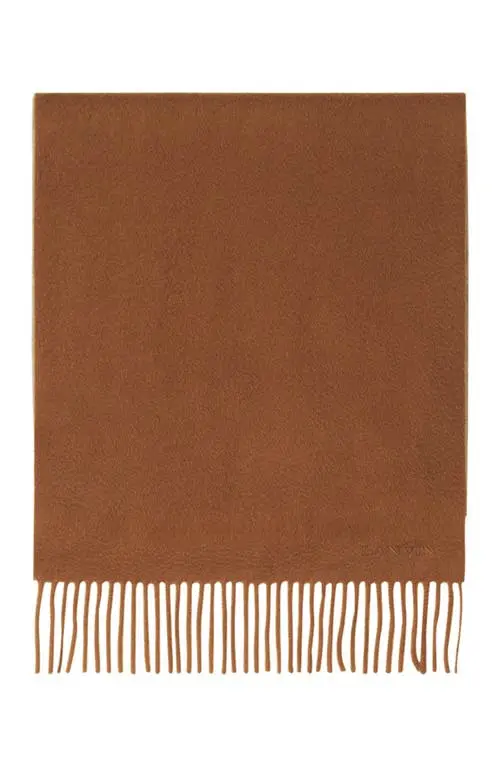 LANVIN Two-tone Cashmere Scarf - Beige/camel