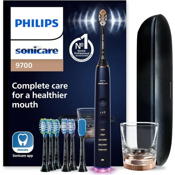 PHILIPS SONICARE Diamondclean Smart 9700 Electric Toothbrush Lunar - Lunar Blue