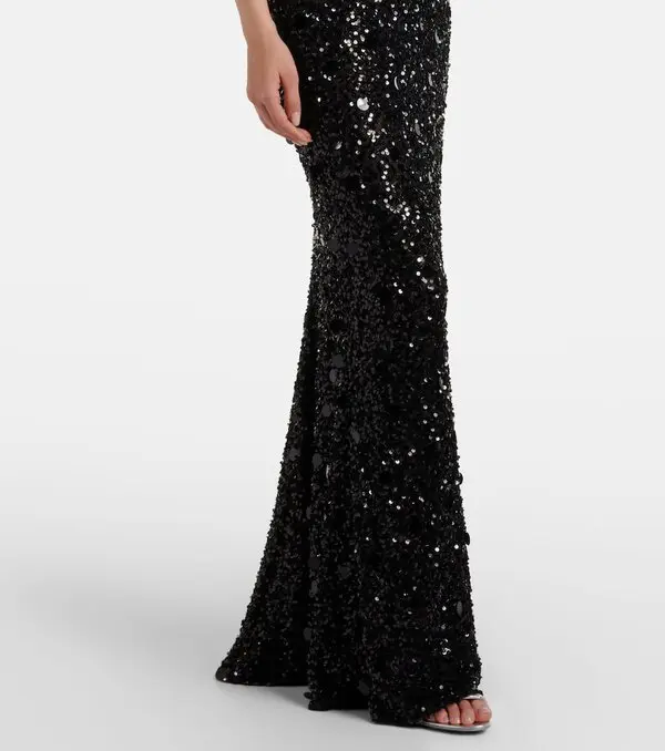 Dolce & Gabbana Sequined Halterneck Gown