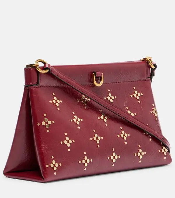 Etro Studded Leather Talk Xs Clutch