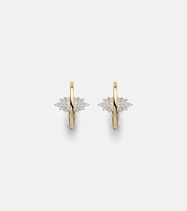 Yeprem En Strada 18kt Clip-on Earrings With Diamonds - Gold