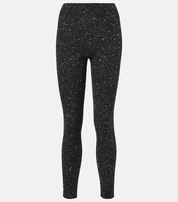THE ROW Mumuka Cashmere-blend Leggings - Grey