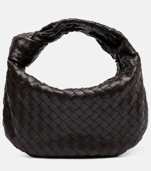 Bottega Veneta Small Jodie Intrecciato Shoulder Bag - Brown