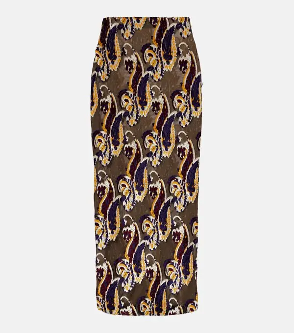 Etro Paisley Pencil Skirt - Multicoloured