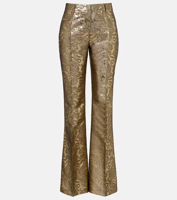Etro Paisley Brocade Flared Pants