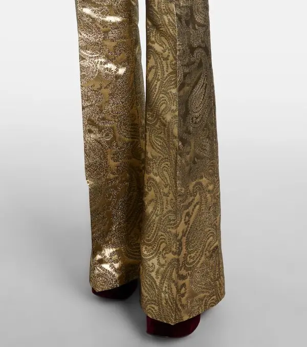 Etro Paisley Brocade Flared Pants