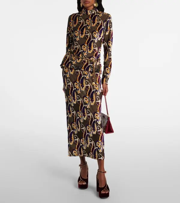Etro Paisley Semi-sheer Top