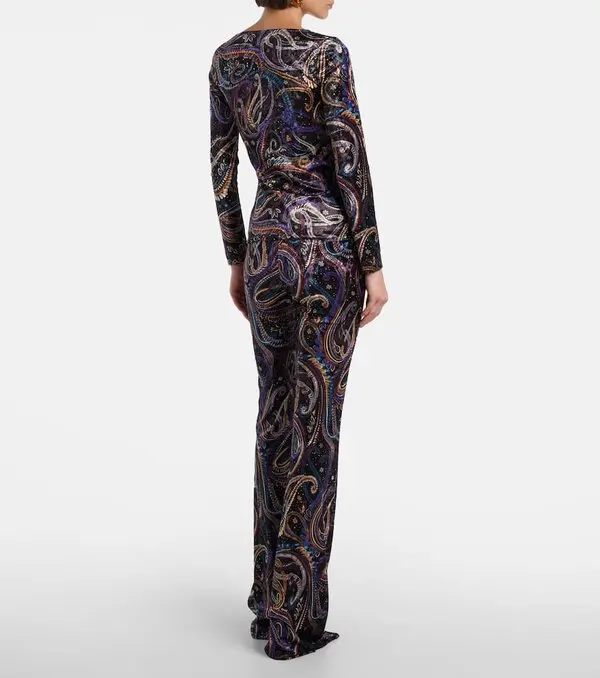 Etro Paisley Velvet Top