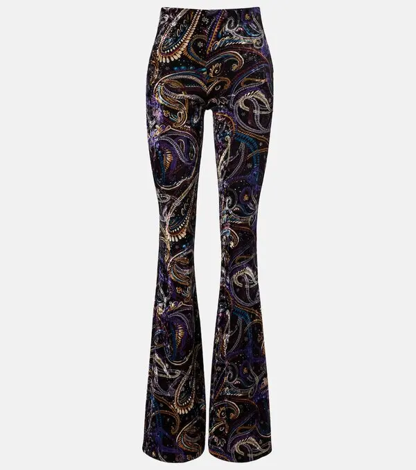 Etro Paisley Flared Trousers - Multicoloured