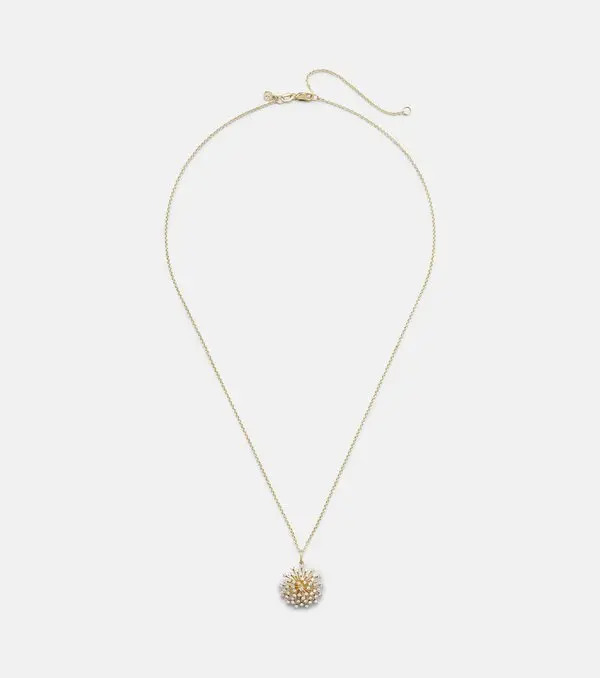 SYDNEY EVAN 14kt Charm Necklace With Diamonds - Gold