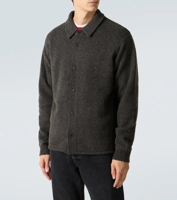 FRAME Wool Overshirt - Grey