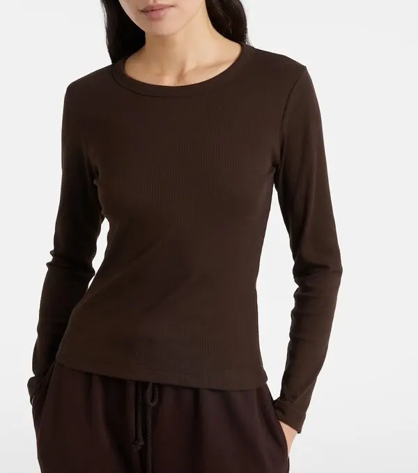 LESET Kelly Cotton-blend T-shirt - Brown