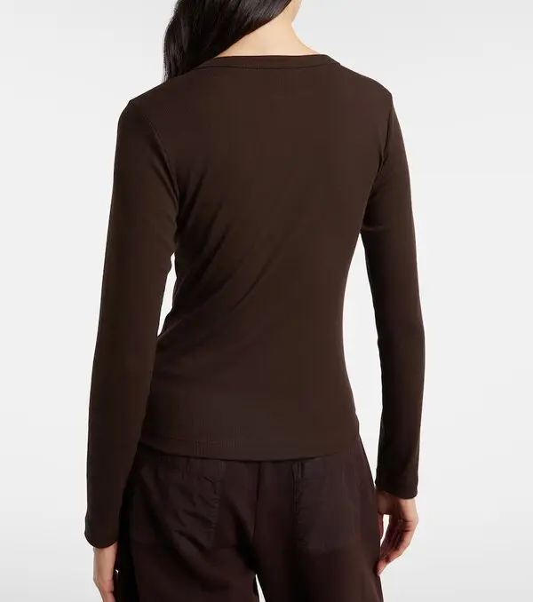 LESET Kelly Cotton-blend T-shirt - Brown