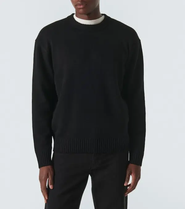 FRAME Cashmere Crewneck Sweater - Black