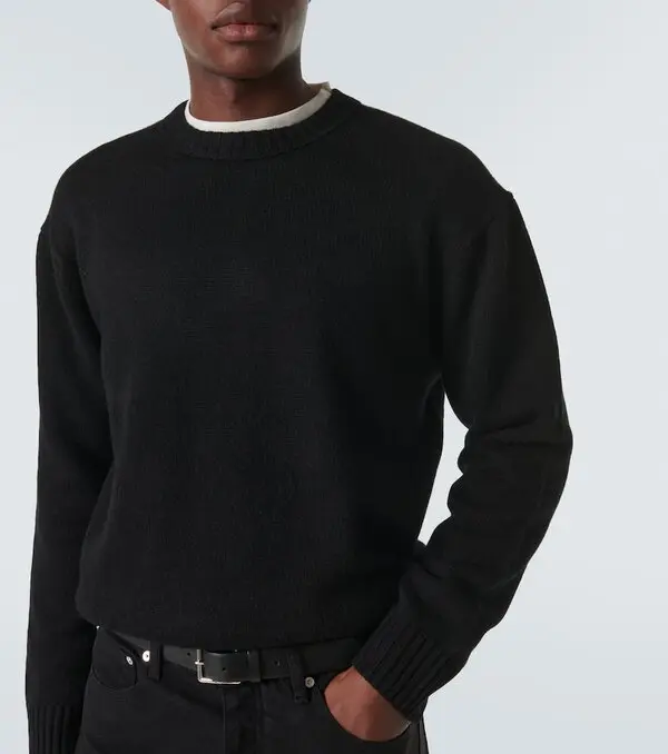 FRAME Cashmere Crewneck Sweater - Black