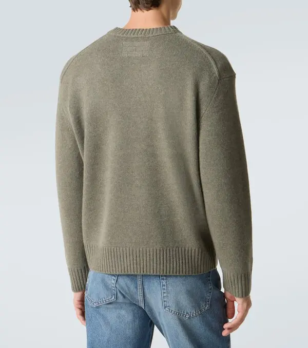 FRAME Crewneck Cashmere Sweater - Green
