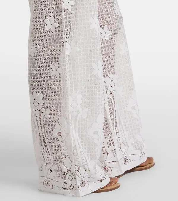 Melissa Odabash Viv Cotton-blend Jumpsuit - White