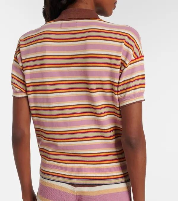 Faithfull The Brand Sable Striped Polo Shirt