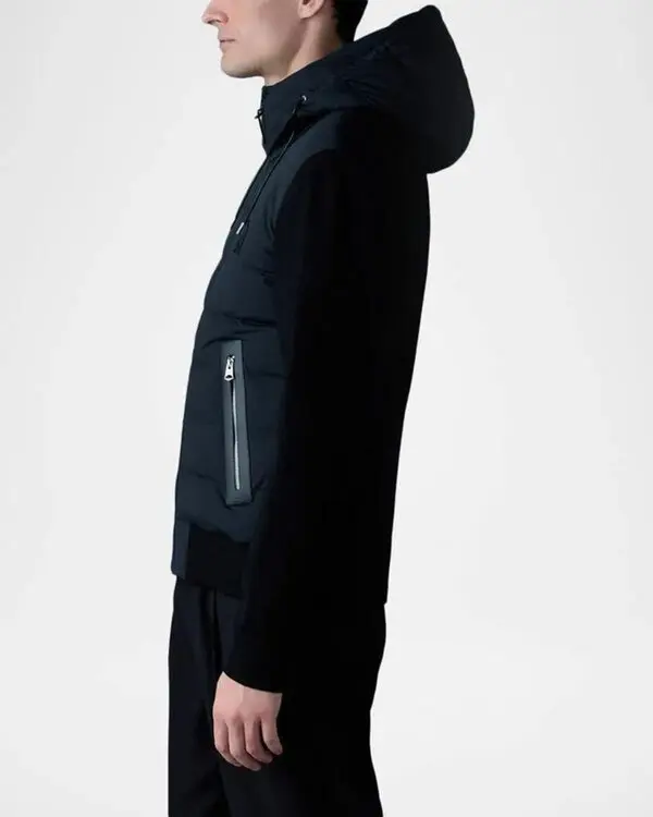 Mackage Mixed Media Light Down Jacket - Black