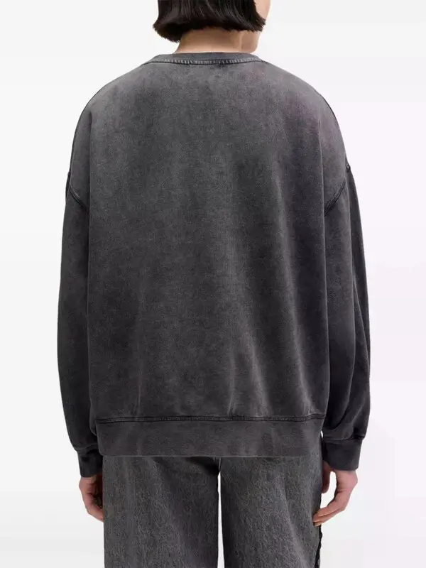 GANNI Graphic-print Sweatshirt - Grey