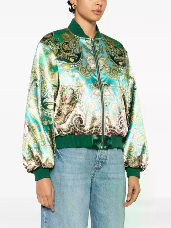 ALEMAIS Clemenza Paisley Zip Jacket