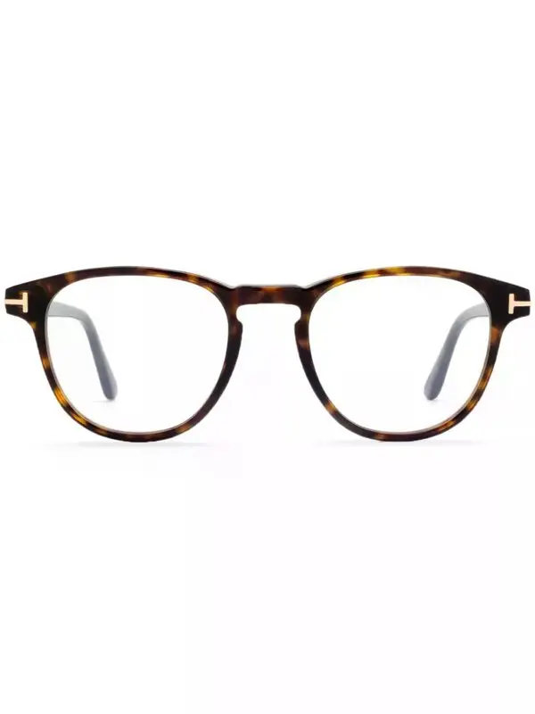 TOM FORD Round-frame Glasses - Brown