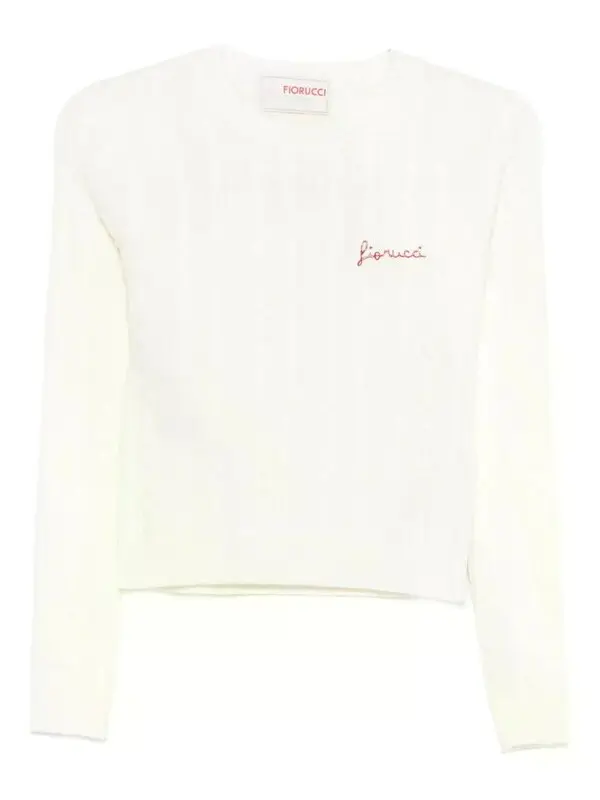 Fiorucci Cable-knit Sweater - White