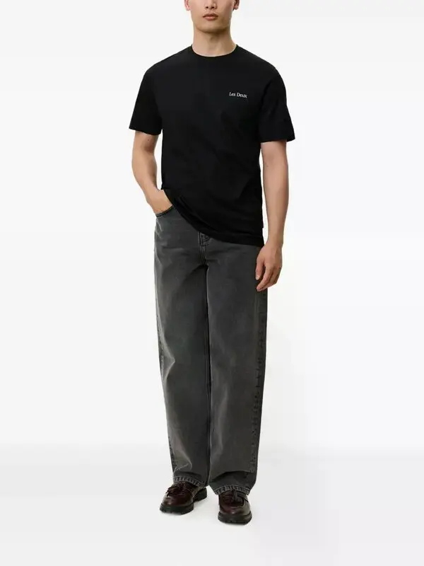 LES DEUX Brady Flowermarket T-shirt - Black