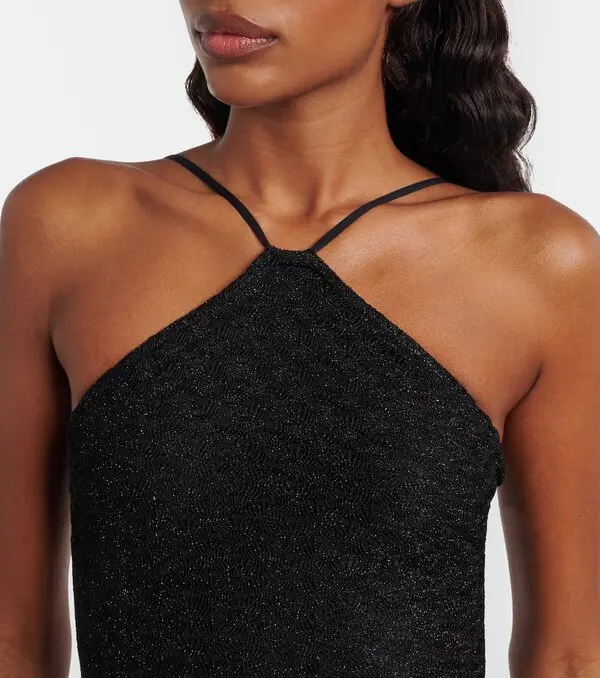 Missoni Zigzag Cutout Lamé Swimsuit