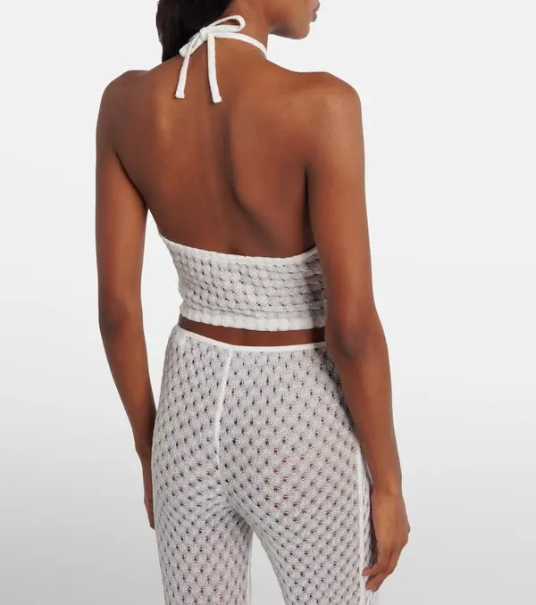 Missoni Open-knit Lamé Wide-leg Pants