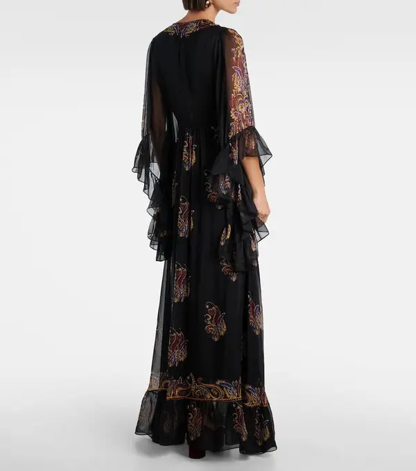 Etro Paisley Silk Maxi Dress