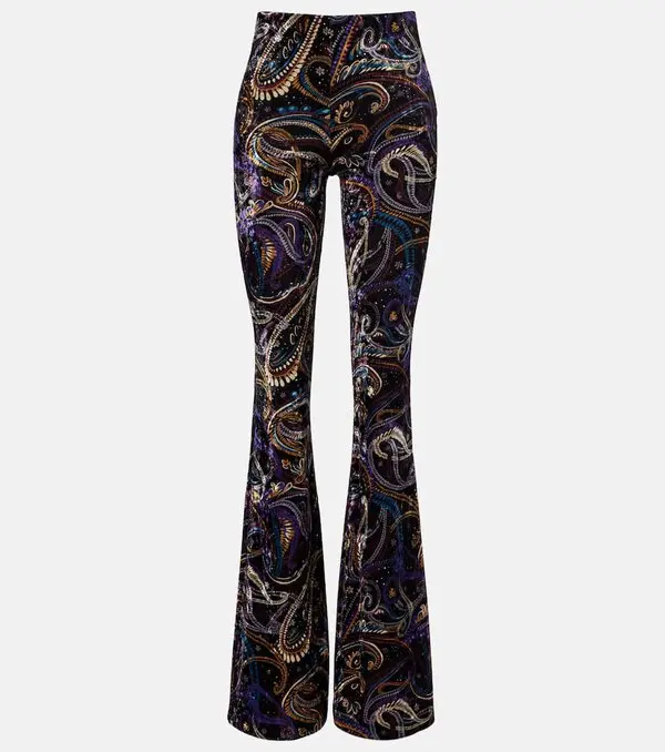 Etro Paisley Flared Pants - Multicoloured